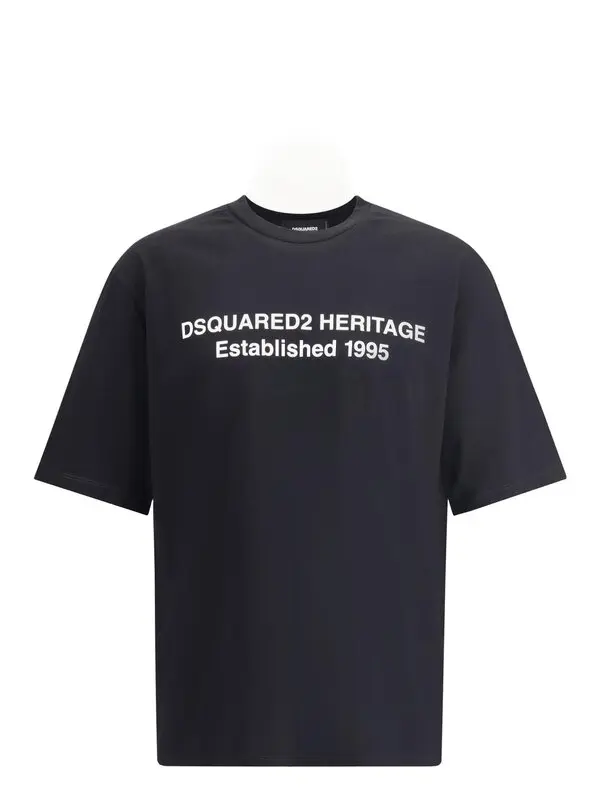 Dsquared2 Logoed T-shirt Ale - Black