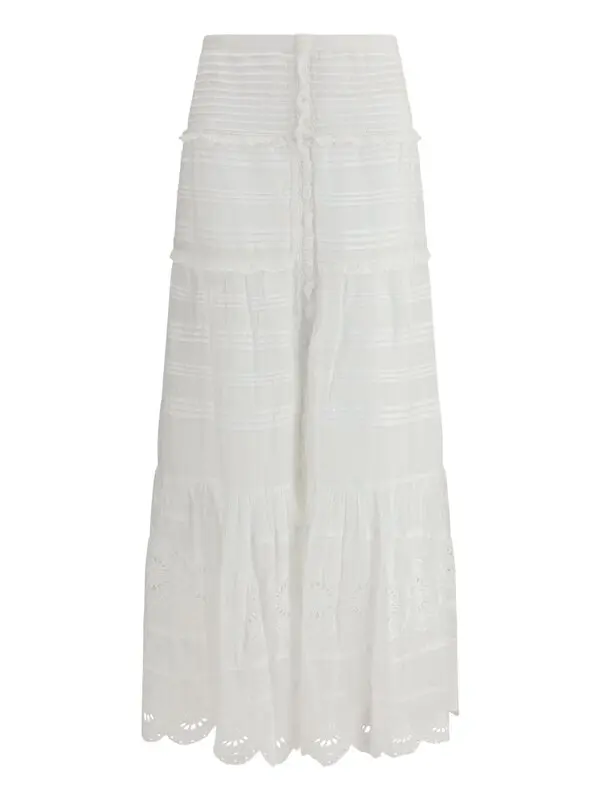 MARANT ETOILE Marant Étoile Paoline Long Cotton Skirt - White