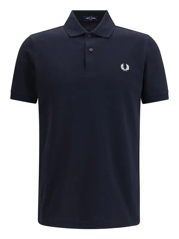 Fred Perry M3636 Long Leeve Cotton Piqué Polo - Blue