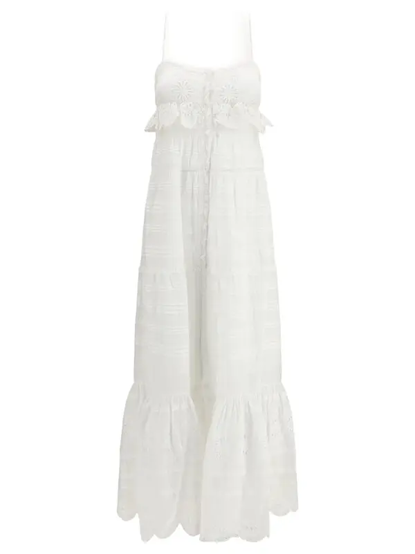 MARANT ETOILE Marant Étoile Paule Long Ruffled Dress - White