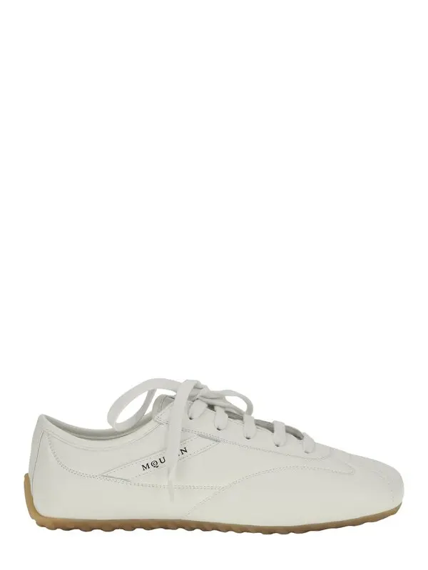 Alexander McQueen Low Boxer Sneakers In Nappa Leather - White