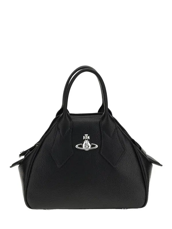 VIVIENNE WESTWOOD Small Yasmine Handbag With Orb Detail - Black
