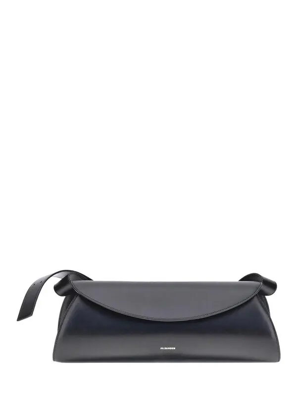 JIL SANDER Large Cannolo Shoulder Bag - Black