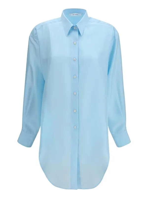 UMIT BENAN Sailor Marisca Silk Shirt - Light Blue