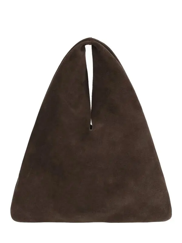 Manebí Louis Handbag In Suede - Brown