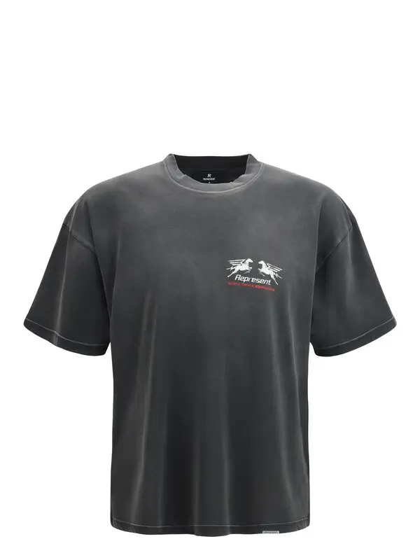 REPRESENT 24 Hour Service Graphic T-shirt Mae - Grey