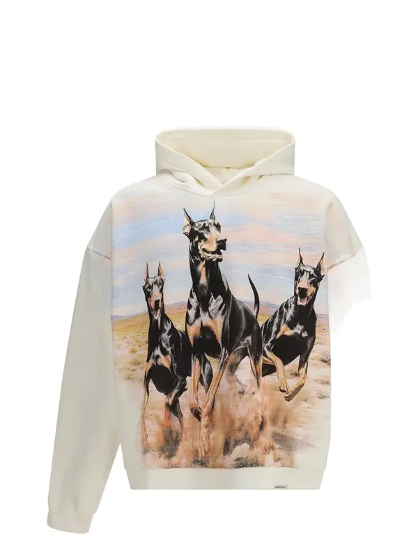 REPRESENT Western Doberman Hoodie - White