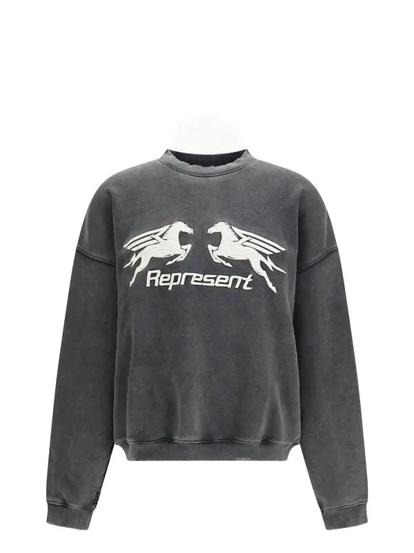 REPRESENT Pegasus Crewneck Sweatshirt - Grey