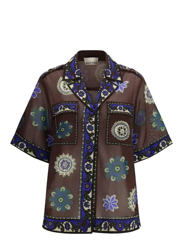 ALEMAIS Aleima Jasper Printed Shirt - Brown