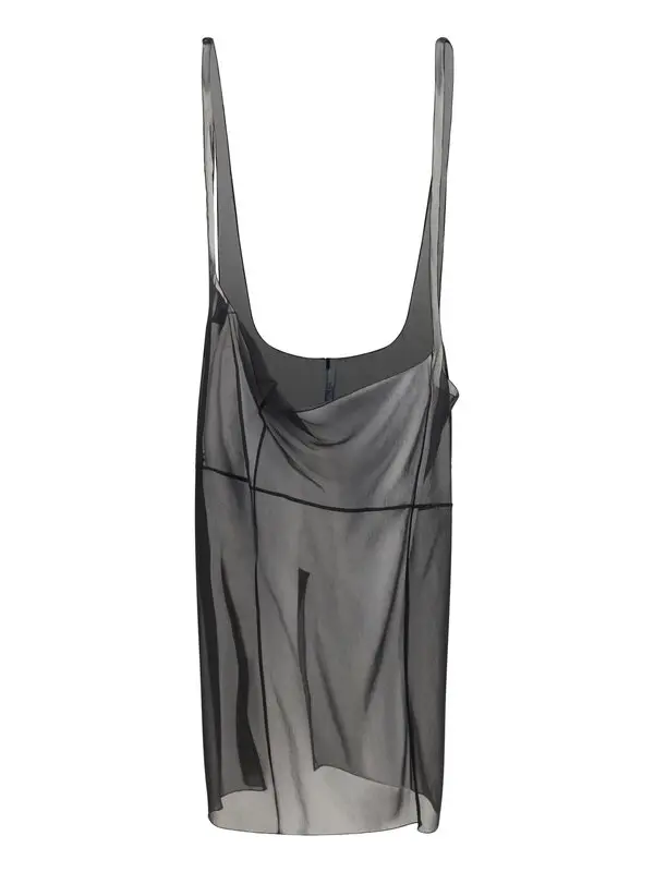 Prada Cigaline Midi Skirt With Suspender Straps - Black