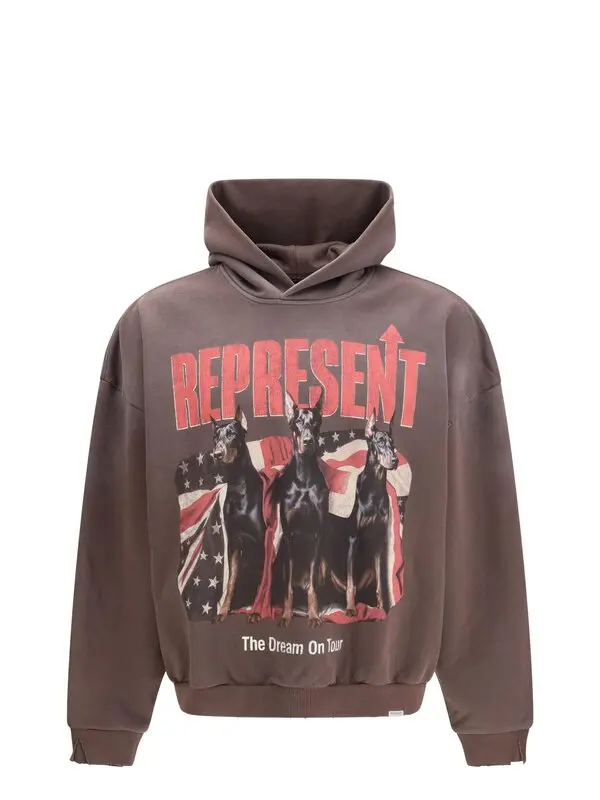 REPRESENT Dream On Tour Hoodie - Brown