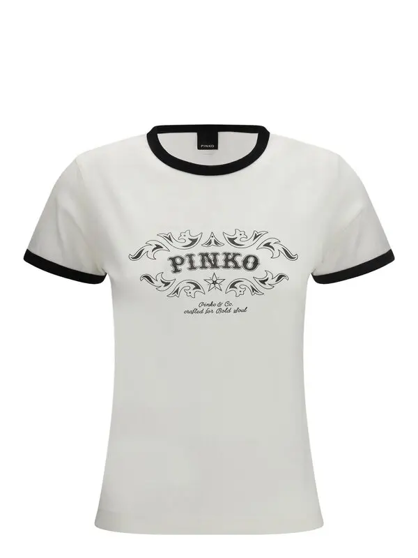 Pinko Imperia Jersey T-shirt - White