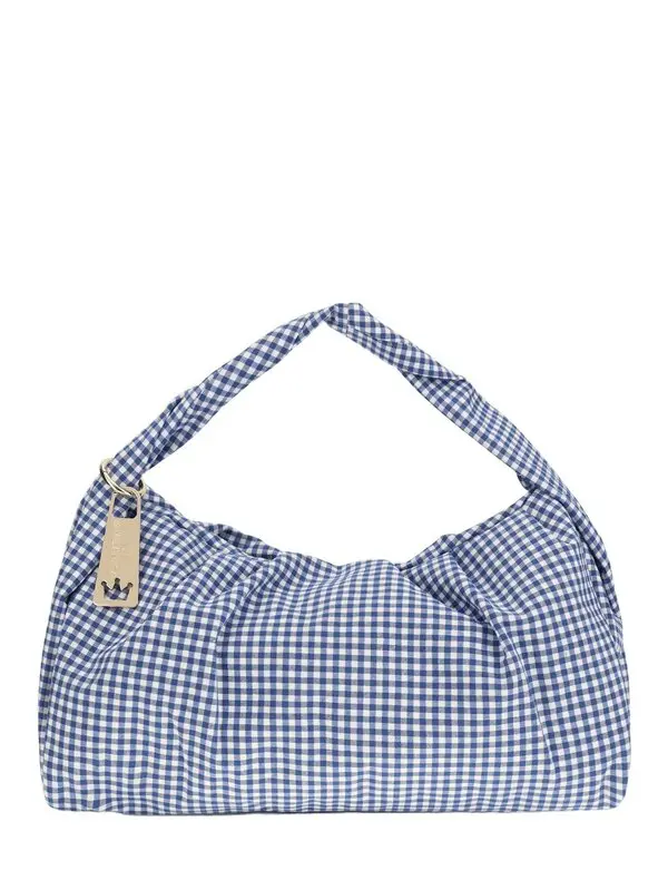 LA MILANESA Large Aralia Shoulder Bag - Blue
