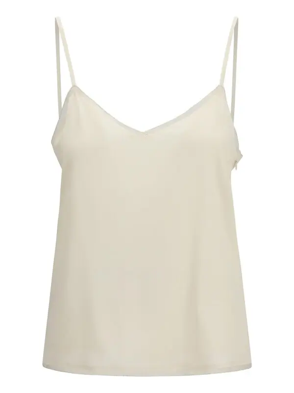 Fabiana Filippi Spaghetti Strap Top - Cream