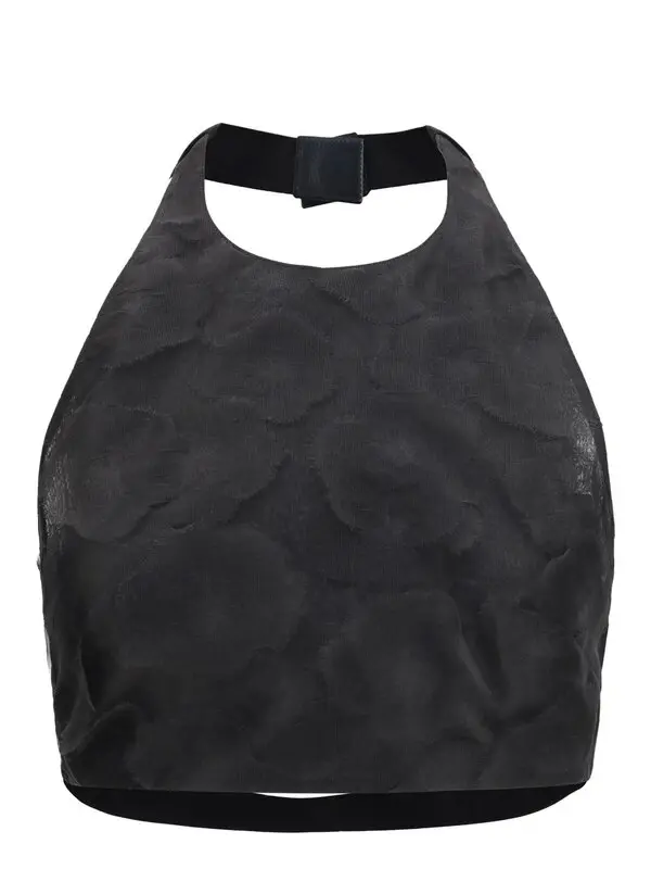Max Mara Fumetto Cropped Top - Black