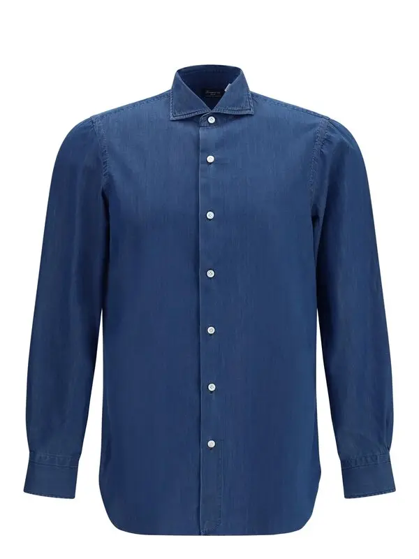 FINAMORE 1925 Napoli Shirt - Blue