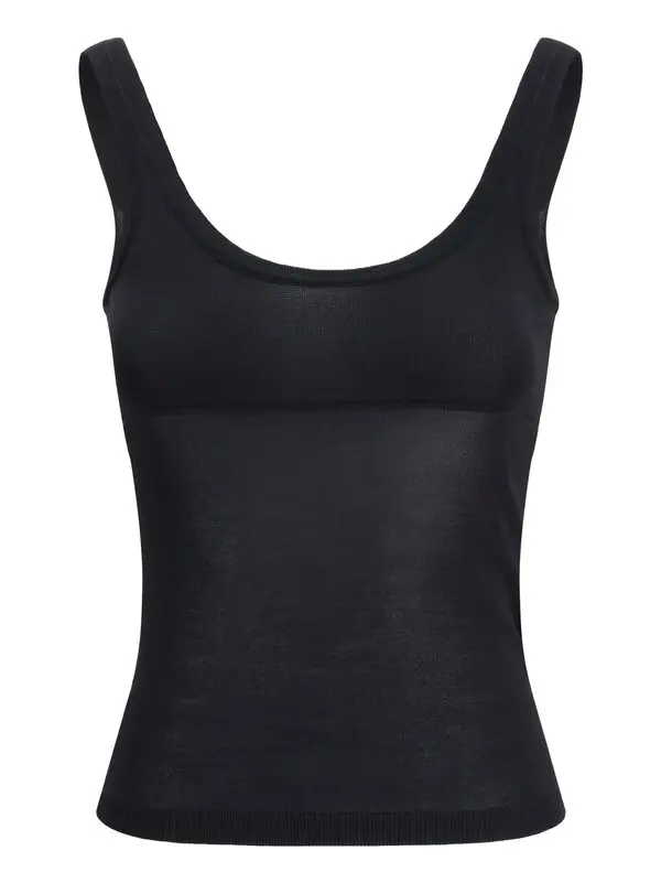 Max Mara Biada Wide Neckline Top - Black
