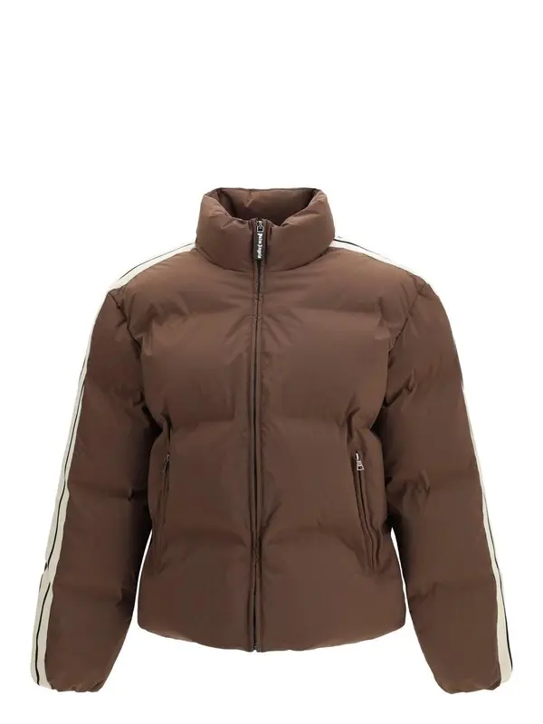 Palm Angels Classic Logo Track Down Jacket - Brown