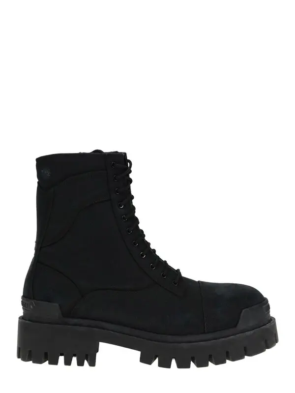Balenciaga Combat Strike Boots - Black