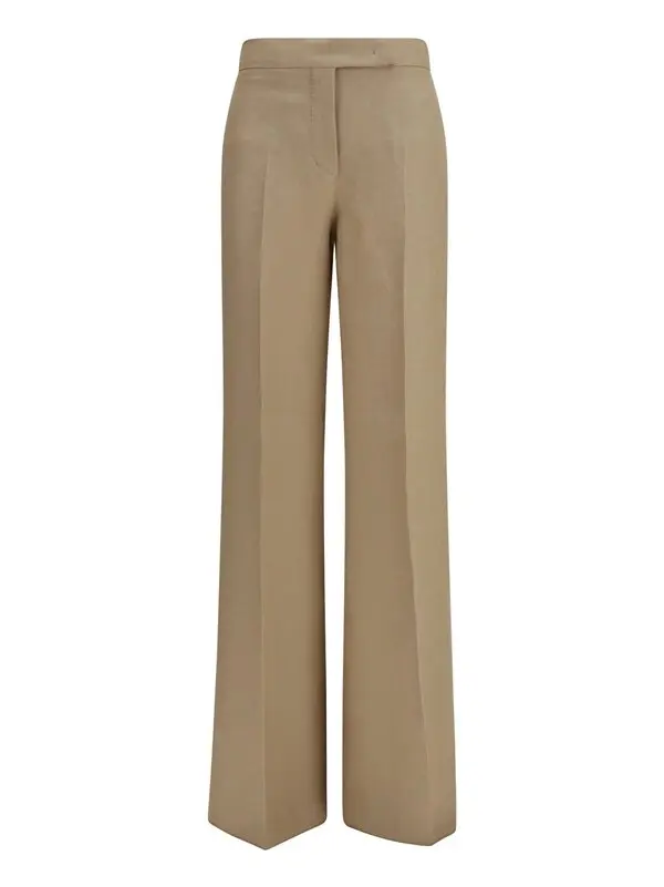 Max Mara Linen Palazzo Pants - Beige