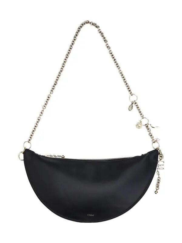 Chloé Icons Shoulder Bag In Lambskin Nappa Leather - Black