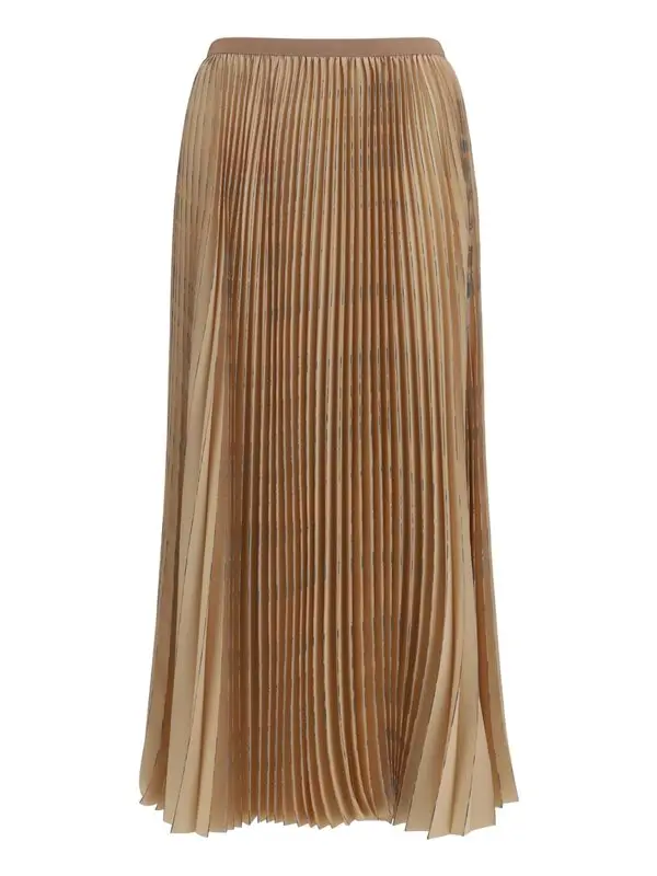 Fabiana Filippi Pleated Midi Skirt - Beige