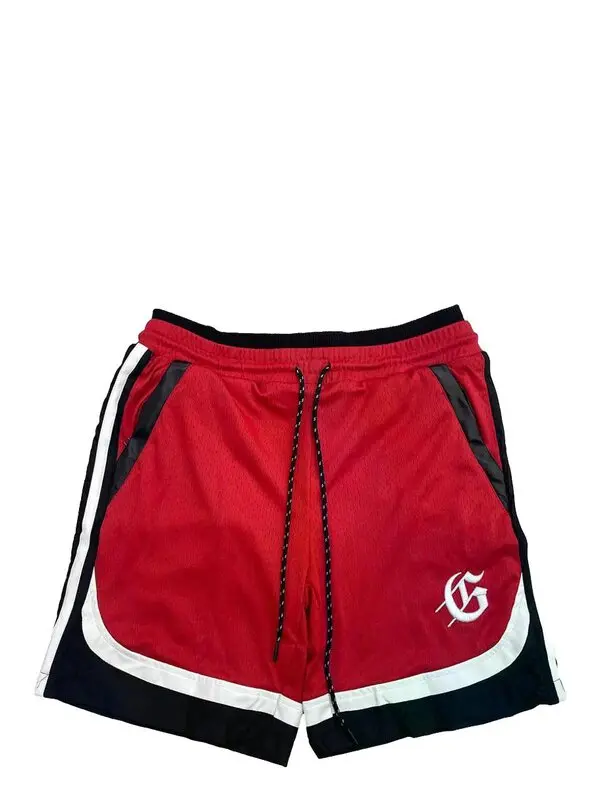 GODSPEED Logo Detail Track Shorts - Red