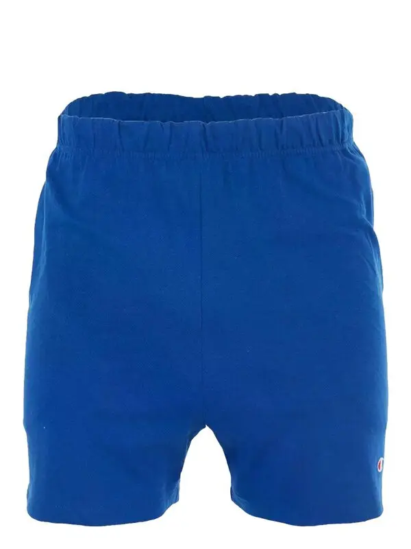 Champion Logo Patch Track Shorts - Blue