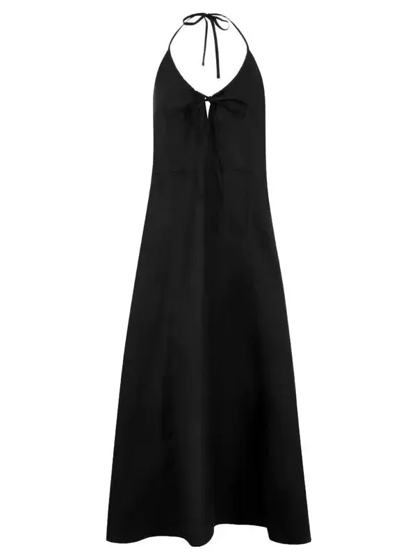 DEIJI STUDIOS Halterneck Midi Dress - Black