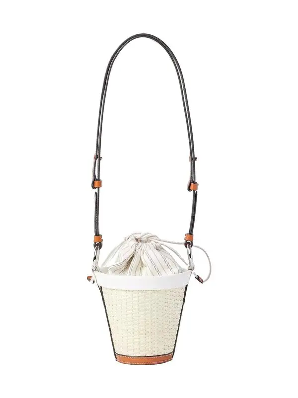 MAISON MARGIELA Woven Bucket Bag - Neutrals