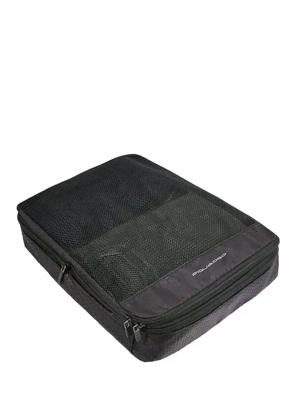 PIQUADRO Expandable Mesh-panel Suitcase Organizer - Black