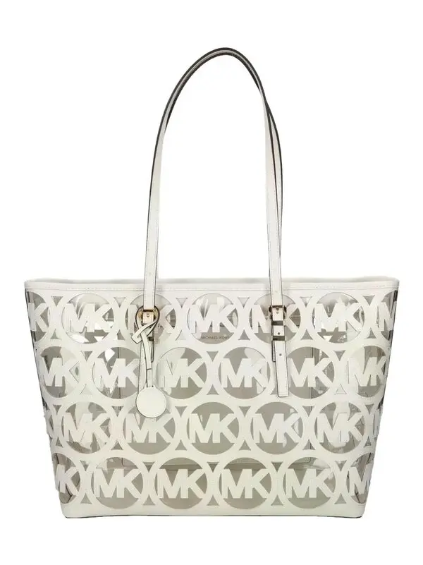 Michael Kors Logo-cutout Tote Bag - White