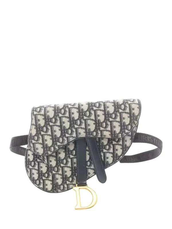 Dior Saddle Oblique Belt Bag - Grey