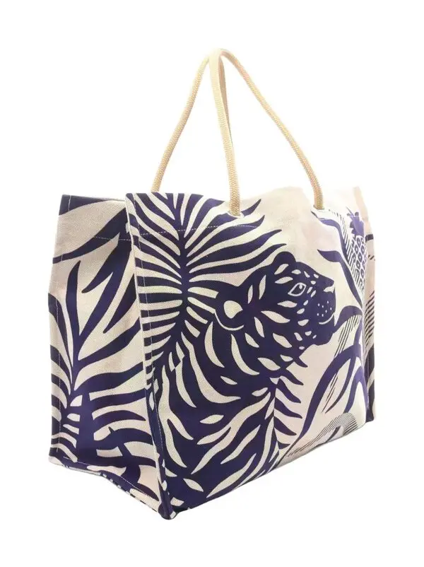 Hermès Tigre À L'ananas" Beach Bag - Neutrals