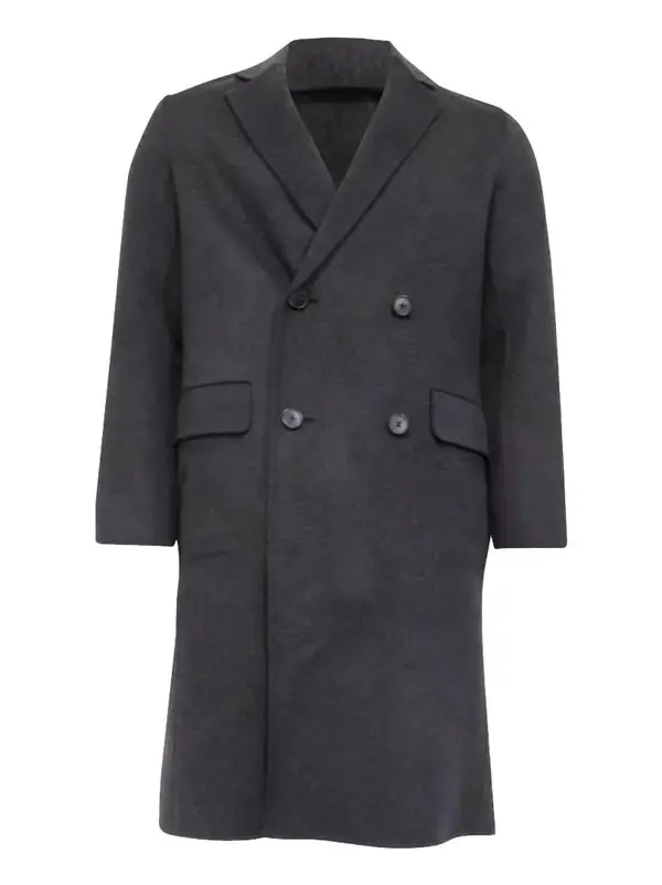 Theory Double-breasted Coat - Grey
