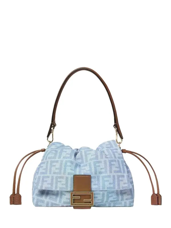 Fendi Baguette® Soft Medium Light Ff Denim Bag - Blue