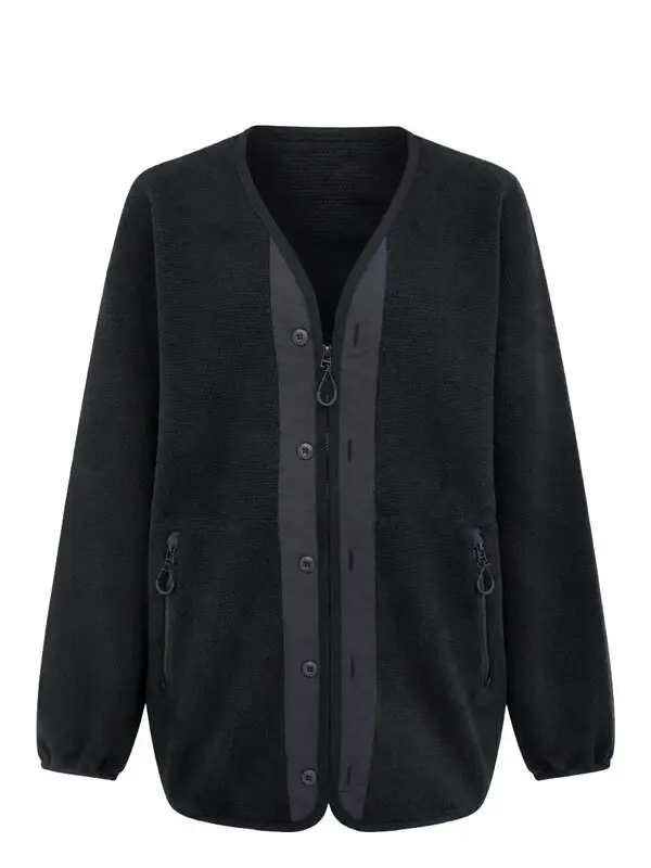 Comme Des Garçons Zip-up Cardigan - Black