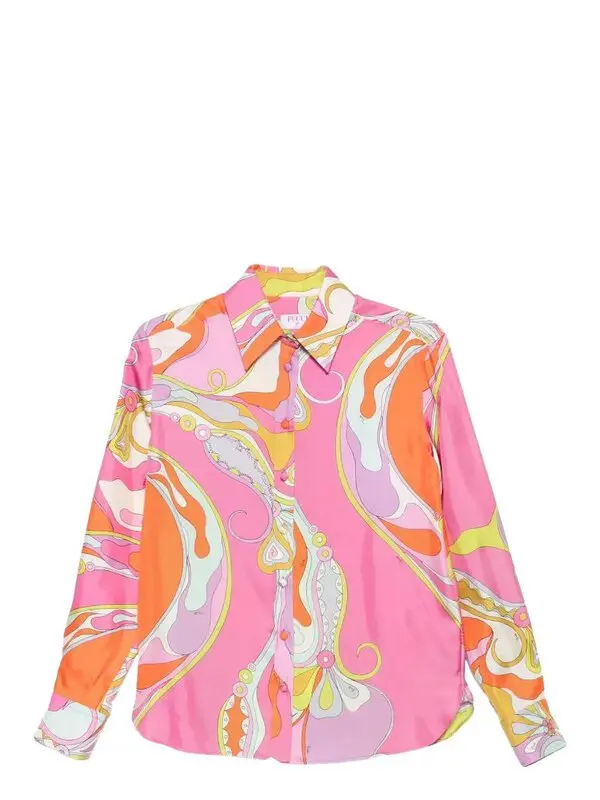 Emilio Pucci Abstract Print Shirt - Pink