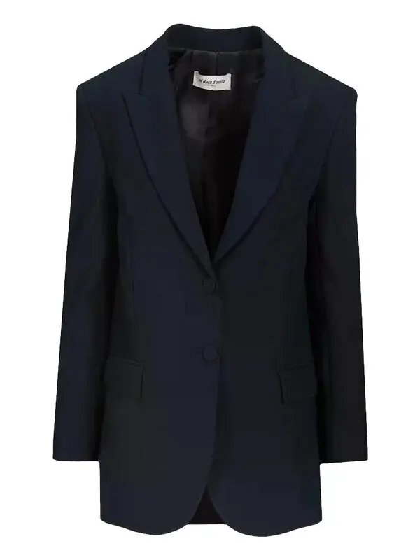 AL DUCA D’AOSTA 1902 Navy Peak Lapel Blazer - Blue