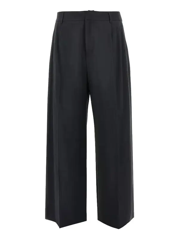 THESTROY Inno Pleated Wide-leg Trousers - Grey