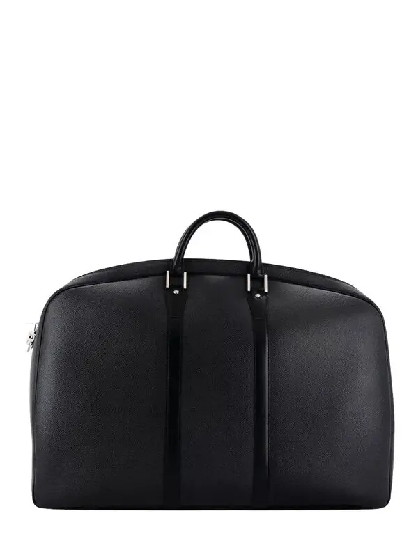 LOUIS VUITTON Taiga Leather Helanga Travel Bag - Black