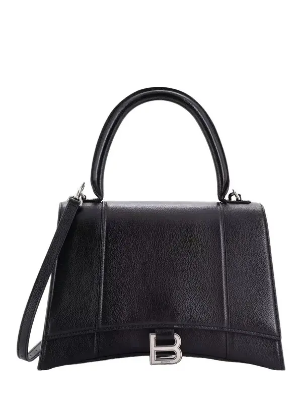 Balenciaga Hourglass Top Handle Bag - Black