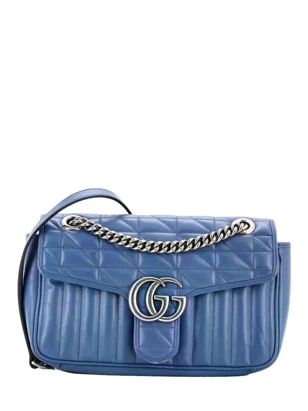 Gucci Gg Marmont Shoulder Bag - Blue