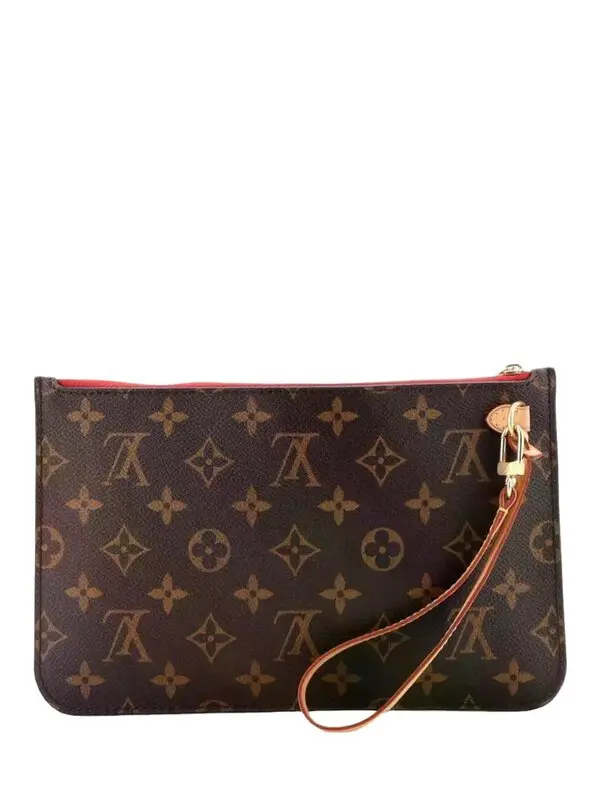 LOUIS VUITTON Monogram Canvas Large Pouch - Brown