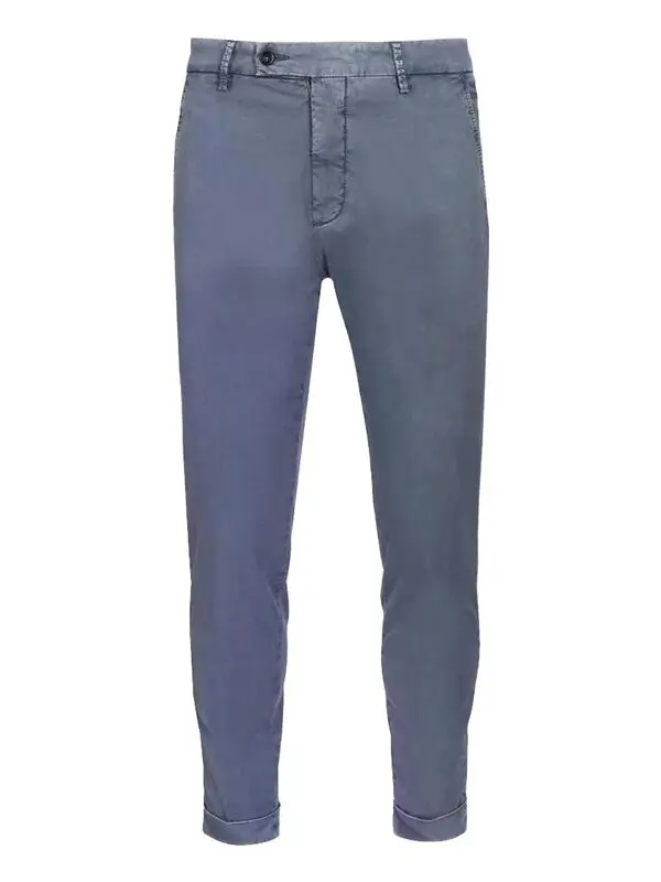 AL DUCA D’AOSTA 1902 Garment-dyed Chino Trousers - Blue