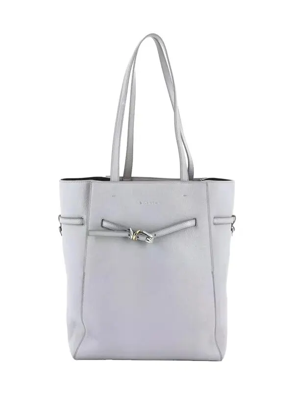 Givenchy Voyou North South Leather Small Tote Bag - Grey