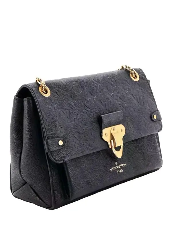 LOUIS VUITTON Vavin Pm Monogram Empreinte Leather Crossbody Bag - Black