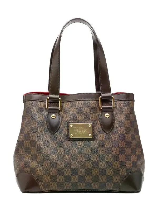 LOUIS VUITTON Damier Ebene Hampstead Pm Tote Bag - Brown