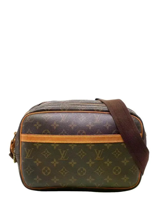 LOUIS VUITTON Monogram Reporter Pm Crossbody Bag - Brown