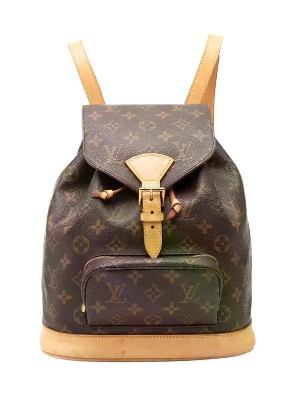 LOUIS VUITTON Monogram Montsouris Mm Backpack - Brown